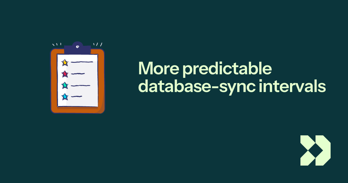 More predictable database-sync intervals | Customer.io Docs